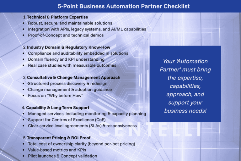 How to Select a Business Automation Partner | 5-Point Checklist
